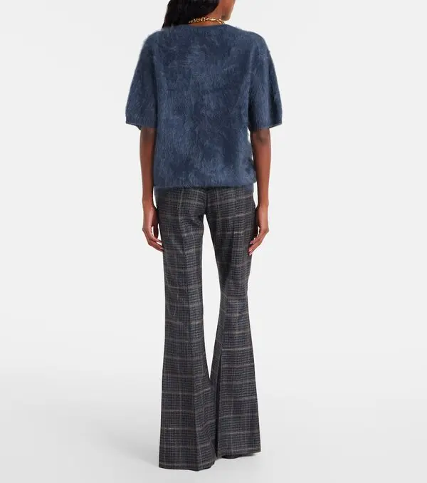 LISA YANG Lovisa Cashmere V-neck Sweater - Blue