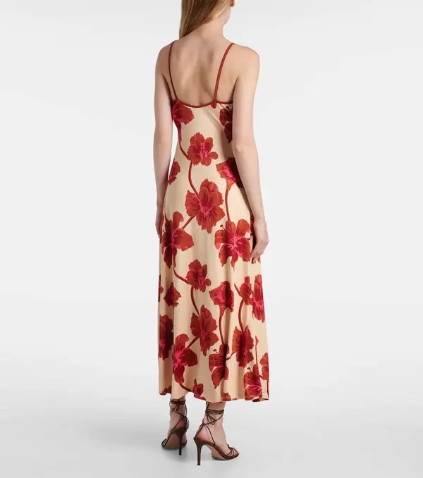 Johanna Ortiz Sendero De Astromelias Jersey Maxi Dress