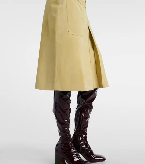 Chloé Suede Midi Skirt