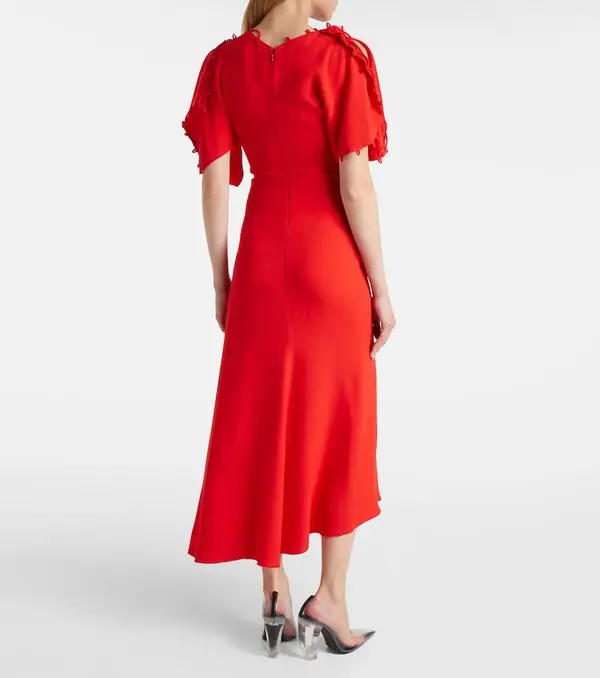 Victoria Beckham Asymmetric Draped Maxi Dress