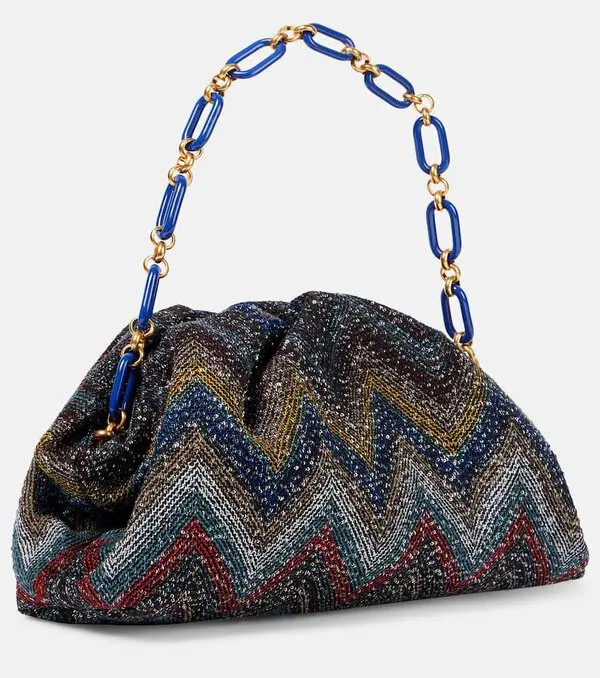 Missoni Zigzag Beaded Shoulder Bag