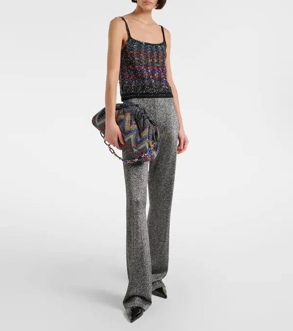Missoni Zigzag Beaded Shoulder Bag