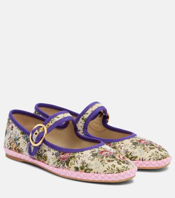Valentino Garavani Endouce Floral Mary Jane Flats - Multicoloured