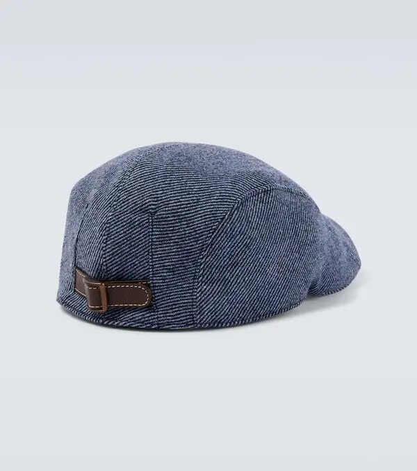 Brunello Cucinelli Striped Wool, Cashmere, And Silk Cap