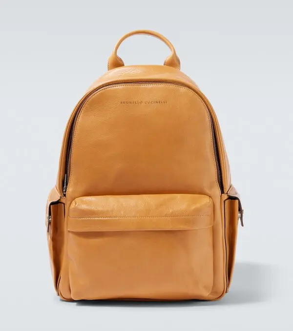 Brunello Cucinelli Leather Backpack - Brown