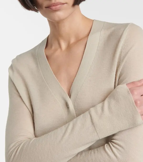 JOSEPH Cashair Cashmere Cardigan - Beige