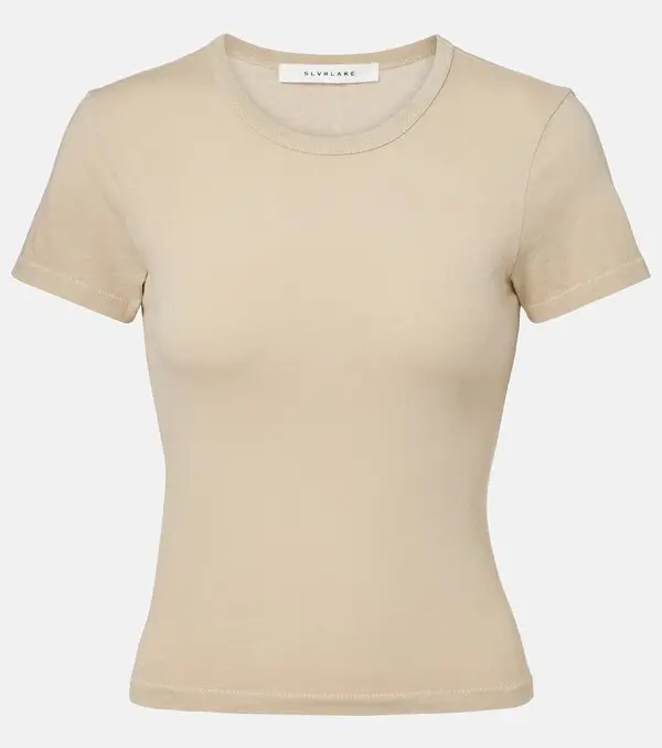 SLVRLAKE Cotton Jersey T-shirt - Beige