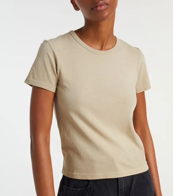 SLVRLAKE Cotton Jersey T-shirt - Beige