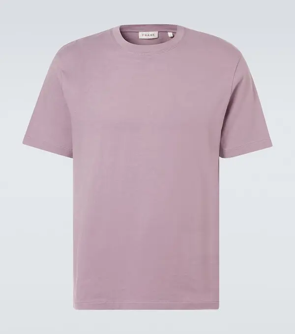 FRAME Cotton Jersey T-shirt - Purple