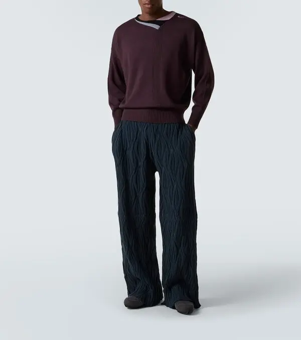 KIKO KOSTADINOV Raday Knitted Wide-leg Pants - Green