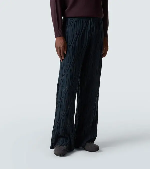 KIKO KOSTADINOV Raday Knitted Wide-leg Pants - Green