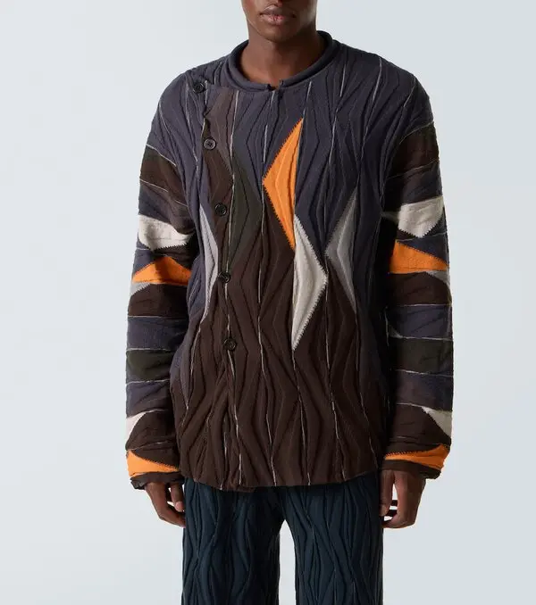 KIKO KOSTADINOV Raday Asymmetric Cotton Cardigan