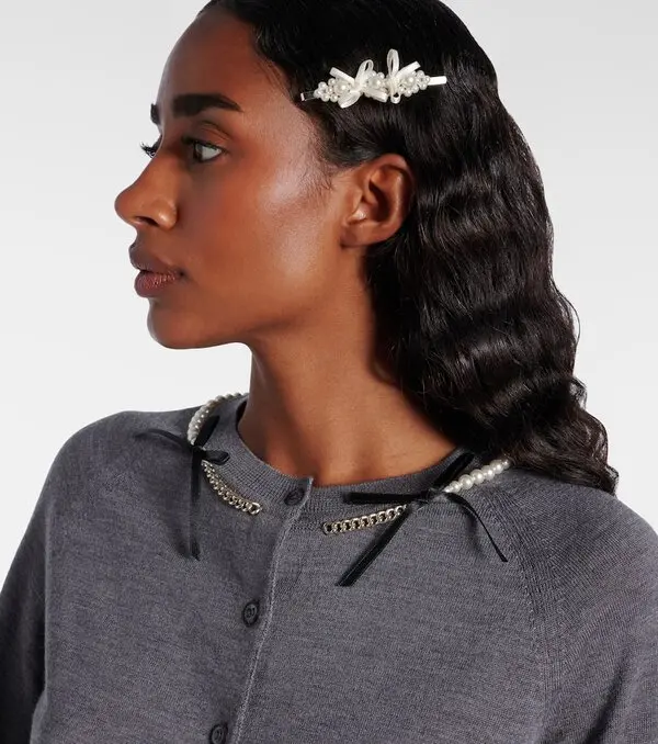 Simone Rocha Faux Pearl-embellished Hair Clip