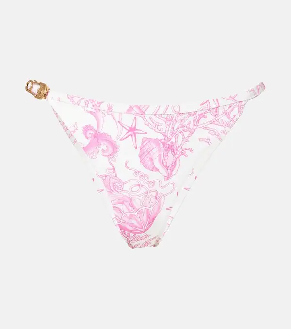Versace Printed Bikini Bottoms - Pink