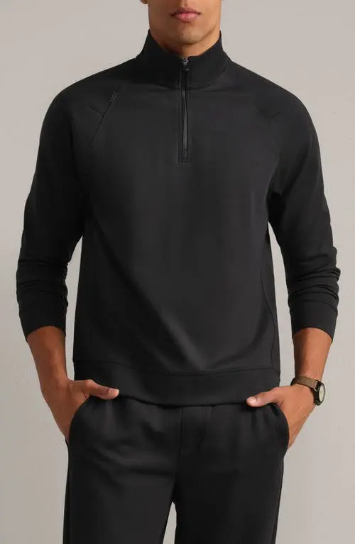 RHONE Dreamstate Quarter-zip Pullover - Pure Black