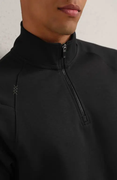 RHONE Dreamstate Quarter-zip Pullover - Pure Black