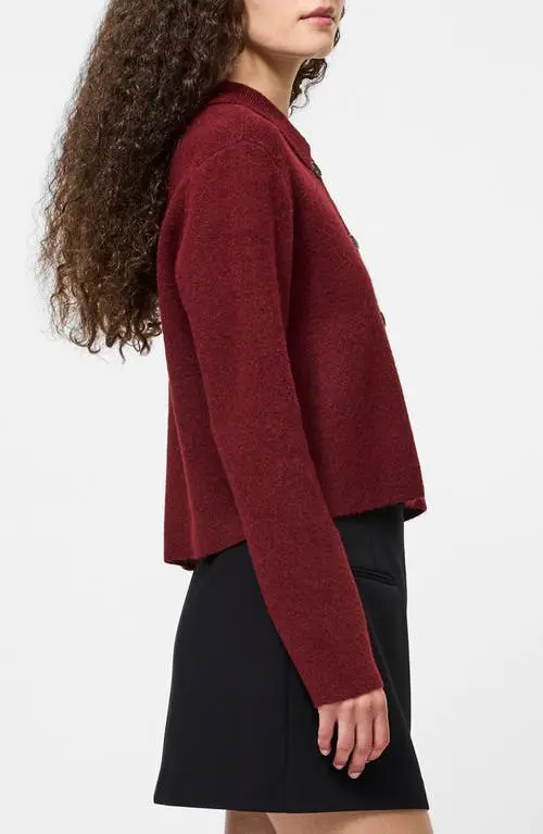 French Connection Ellie Collared Crop Cardigan