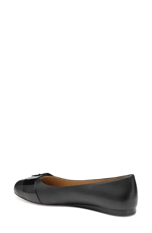 Johnston & Murphy Claire Ballet Flat - Black Patent/glove Leather