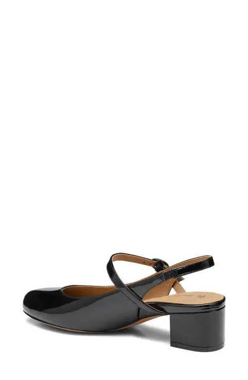Johnston & Murphy Sienna Mary Jane Slingback Pump - Black Patent Leather