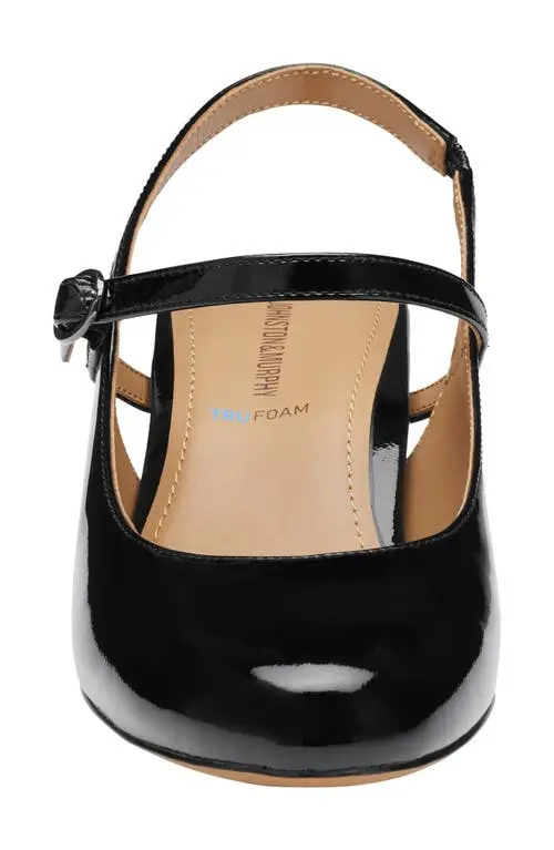 Johnston & Murphy Sienna Mary Jane Slingback Pump - Black Patent Leather