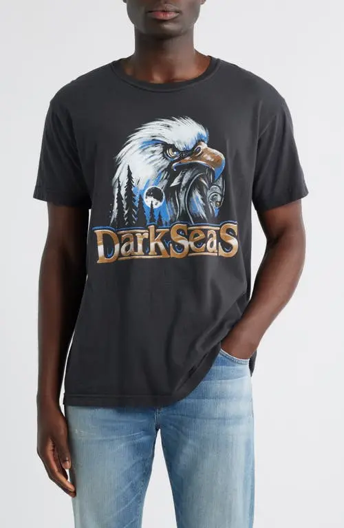 DARK SEAS Freedom Call Cotton Graphic T-shirt - Dusty Black