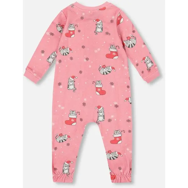 DEUX PAR DEUX One-piece Organic Cotton Pajama - Pink