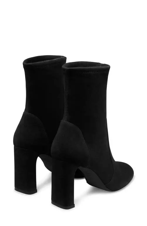 STUART WEITZMAN Babette Bootie 85 - Black Suede