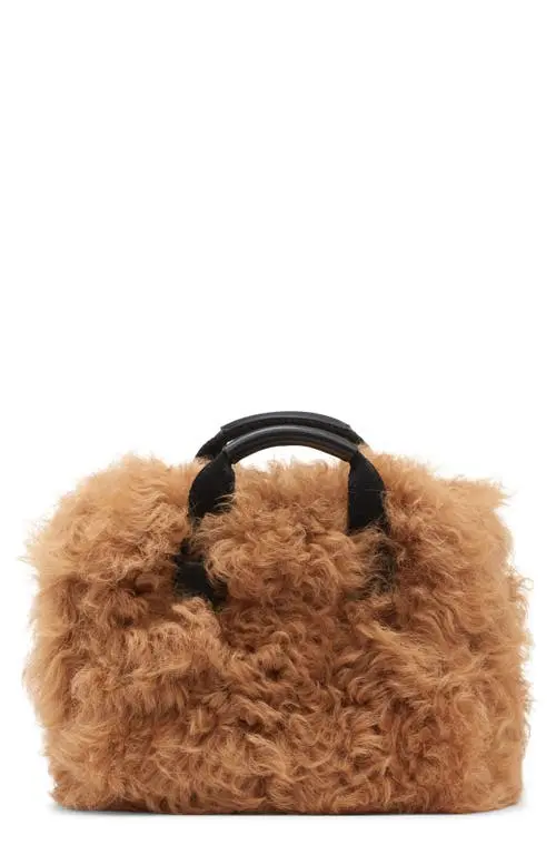 Moncler Caradoc Genuine Shearling Crossbody Bag