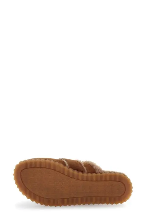 VOILE BLANCHE Fredrik Faux Shearling Mule - Brown