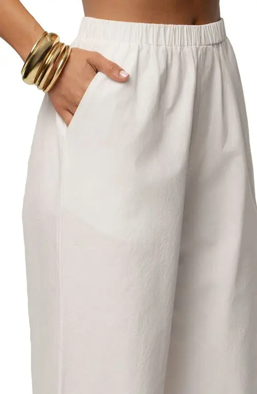 JLUXLABEL Leon Pleated Wide-leg Pants - Ivory