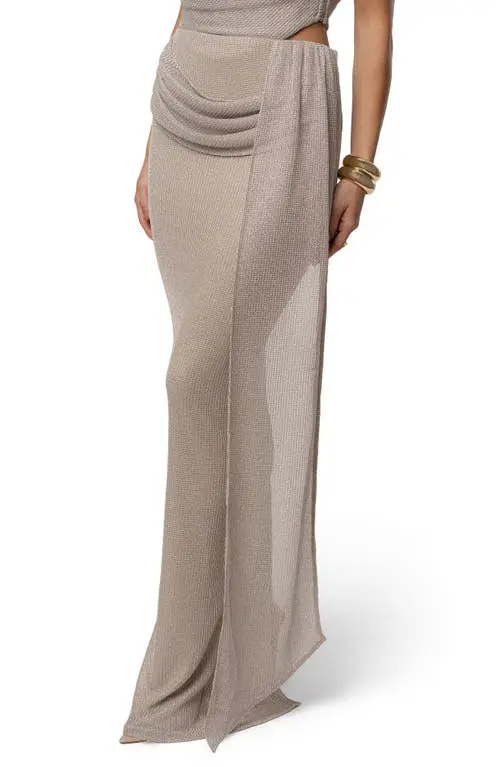 JLUXLABEL Luna Draped Maxi Skirt