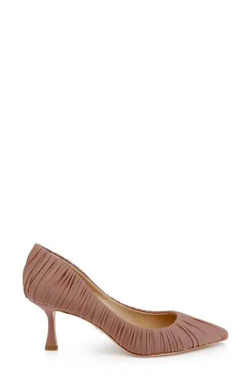 Badgley Mischka Verity Pointed Toe Pump - Nude Fabric