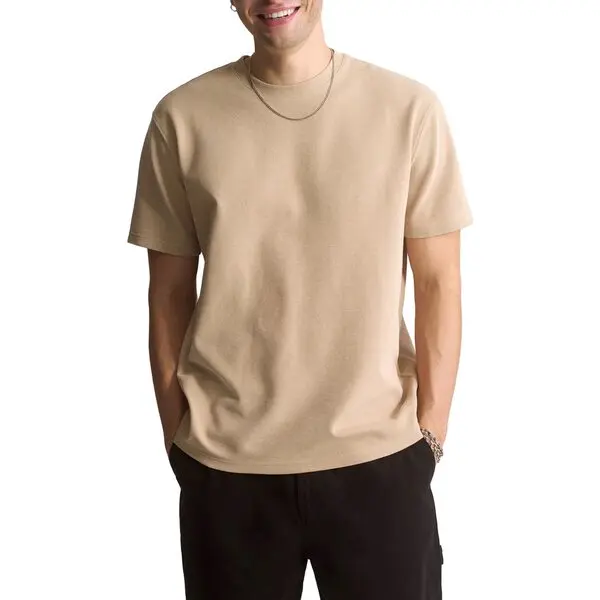 Brooklyn Industries Cotton Blend Crewneck T-shirt - Oxford Tan