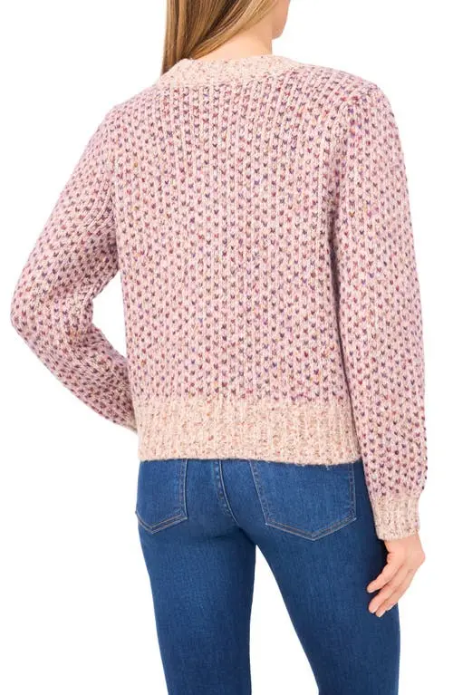 CECE DUPRAZ Tuck Stitch Grandpa Button-up Cardigan - Cereal115