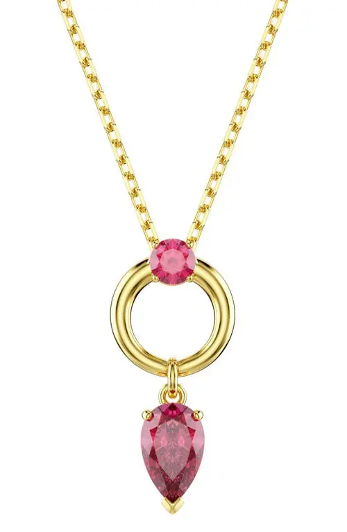 SWAROVSKI Mesmera Pendant Necklace - Gold/red