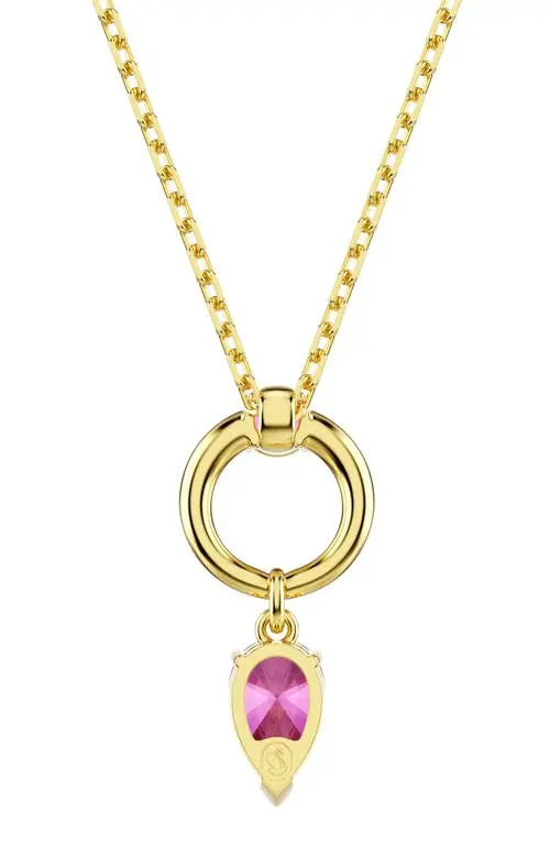 SWAROVSKI Mesmera Pendant Necklace - Gold/red
