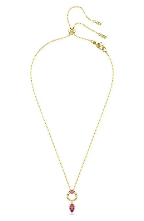 SWAROVSKI Mesmera Pendant Necklace - Gold/red