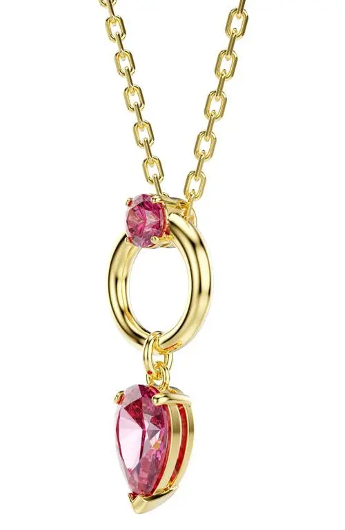 SWAROVSKI Mesmera Pendant Necklace - Gold/red