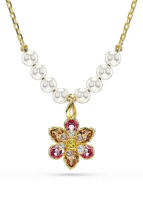 SWAROVSKI Idyllia Pendant Necklace - Gold/multi