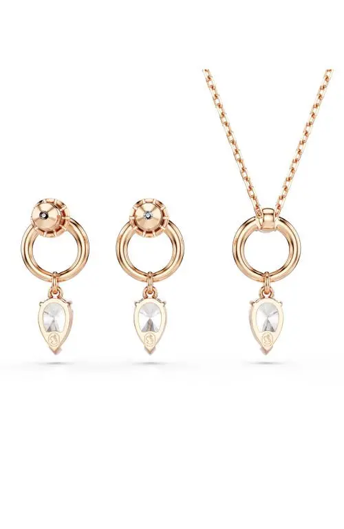 SWAROVSKI Mesmera Drop Earrings And Pendant Necklace Set