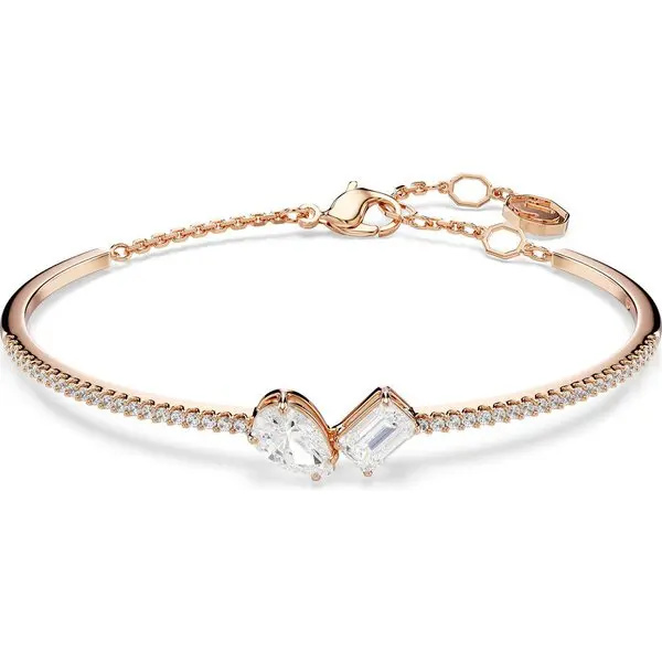 SWAROVSKI Mesmera Moi Et Toi Bangle - Rose Gold/white