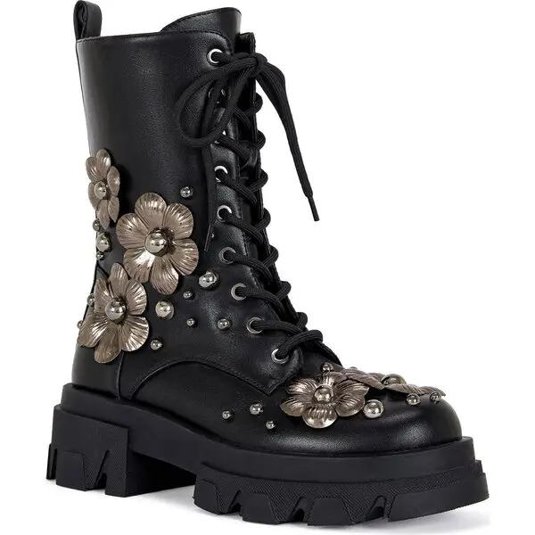 AZALEA WANG Orquidea Studded Platform Boot