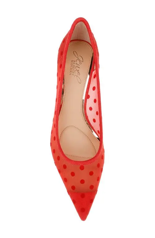 Badgley Mischka Elena Pointed Cap Toe Pump