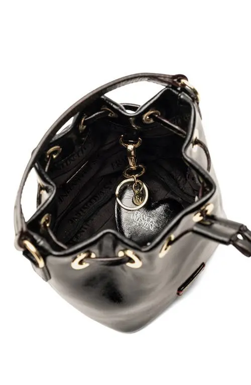 FRANCES VALENTINE Minnie Leather Bucket Bag - Black