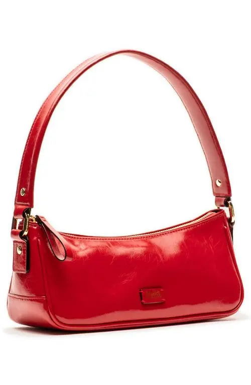 FRANCES VALENTINE Mia Leather Shoulder Bag - Red