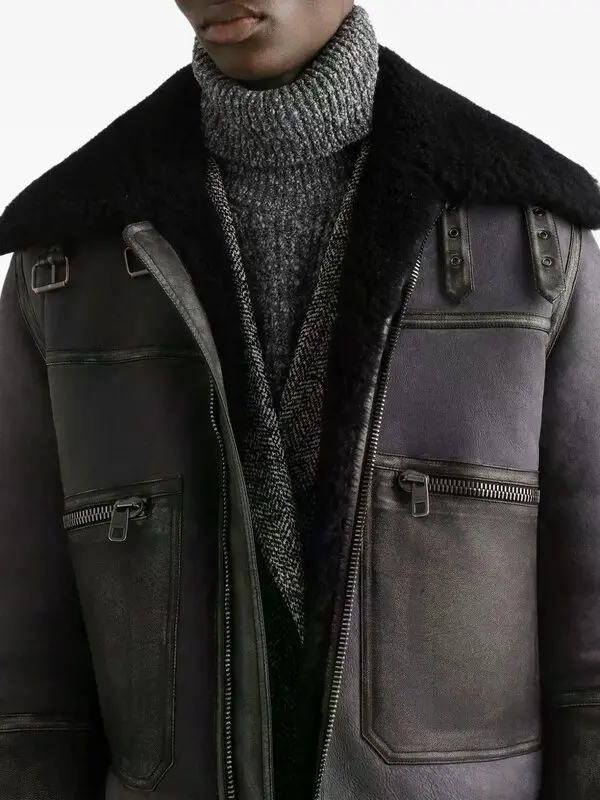 Dolce & Gabbana Leather Jacket - Grey