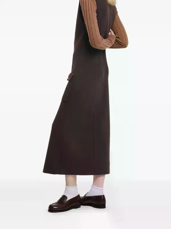 BARRIE Sleeveless Midi Dress - Brown