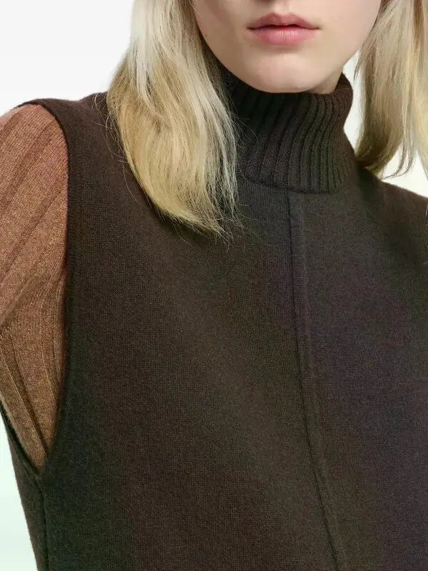 BARRIE Sleeveless Midi Dress - Brown