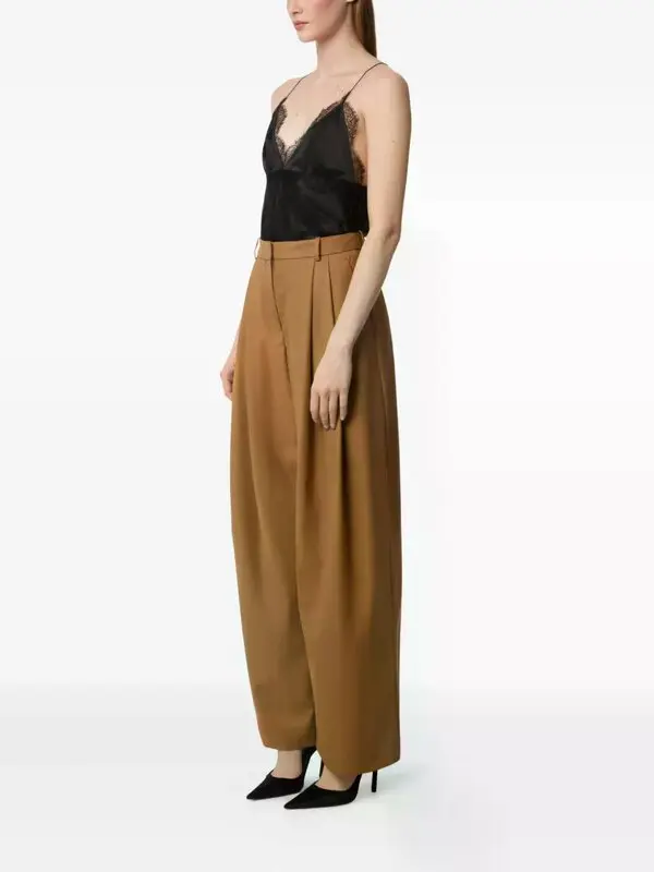 Nina Ricci Pleated Wool Trousers