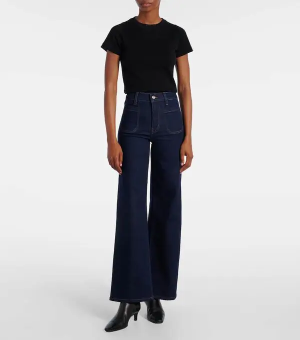 FRAME Le Slim Palazzo Wide-leg Jeans